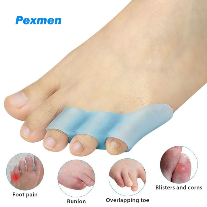 Pexmen 2/4Pcs Pinky Toe Separator Gel Toe Protectors for Curled and ...