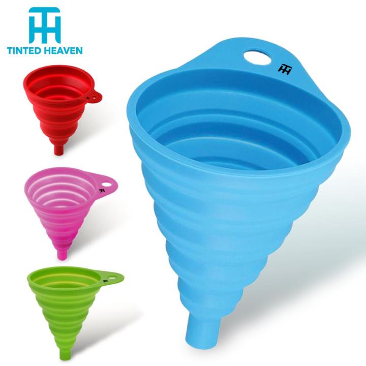 Silicone Foldable Kitchen Funnel, Mini Silicone Funnel, Kitchen Funnel, Collapsible Mini Funnel ...