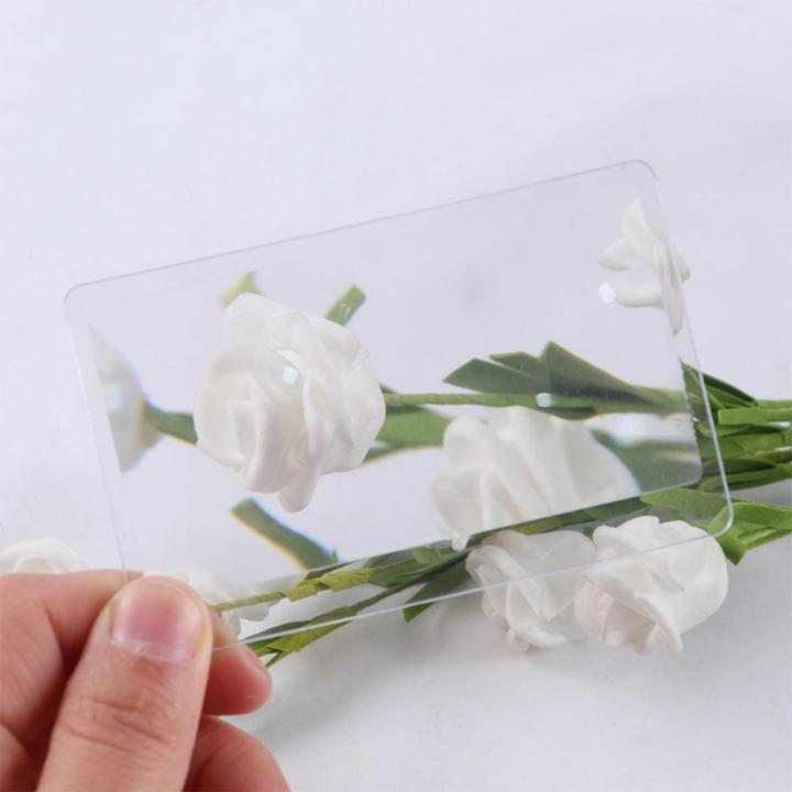 Portable For Reading Newspaper Book Credit Card Shape Magnifiers Loupe ...