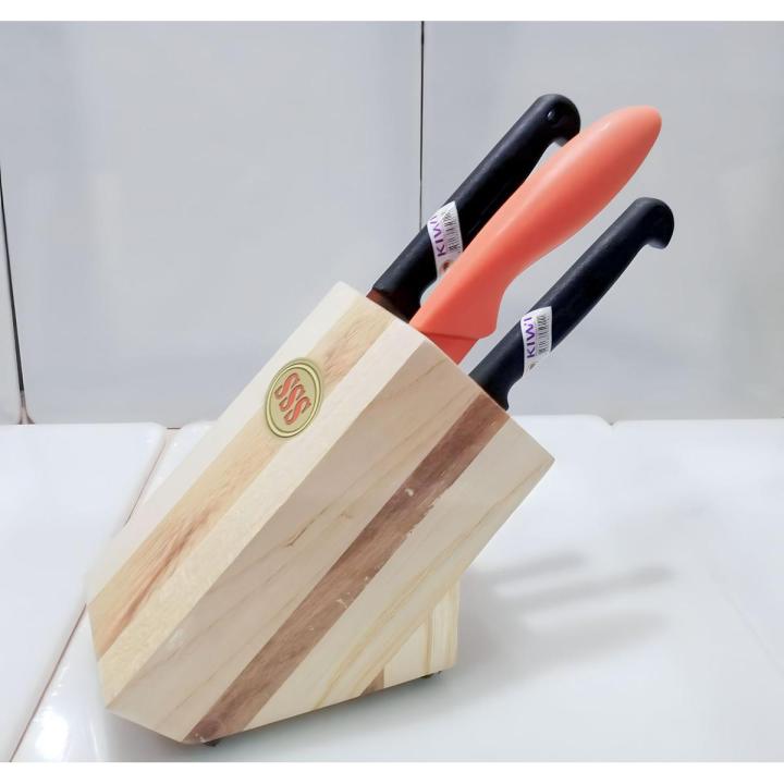 Knife Stand,(Small Size Stand) Wood Knife Holder Knife Storage, Shelf ...