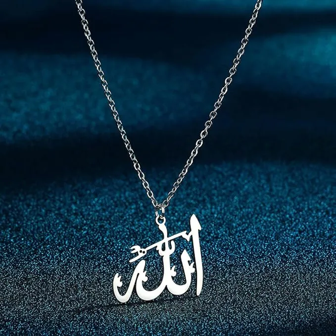 Alla Name Pendant - Golden & Silver Pendant Alla Name Necklace For ...