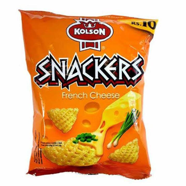 Kolson Snackers French cheese flavour 10 Rs Pack 12 Pcs | Daraz.pk