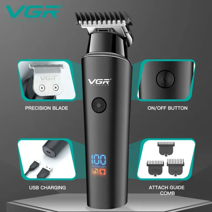 Original VGR V-937 Professional Electric Hair Trimmer Cordless Beard ...
