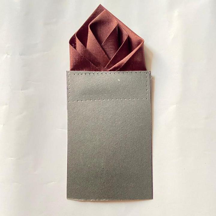 1-PIece - 14 Colors Pre-Folded Ready Made Satin Men's Coat Pocket ...