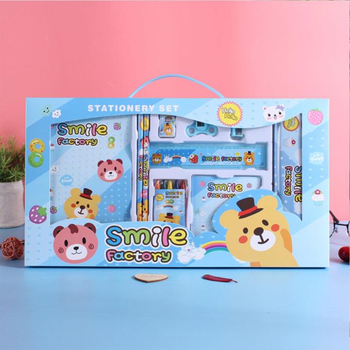 14-piece Cartoon Stationery ift Box Colorful Creative Stationery Set For Primary School Students ...