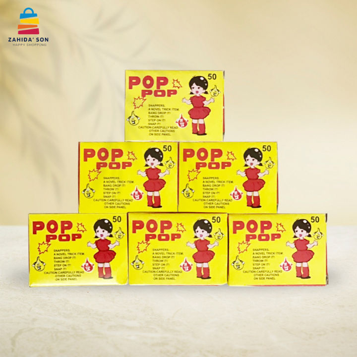 Pack of 6 Pop Pop Snappers & Pop Pop Crackers for Children Playing ...