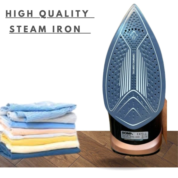 HIGH-POWER GERMAN LOT BOMA STEAM IRON BM-2912200W | CERAMIC SOLEPLATE ...