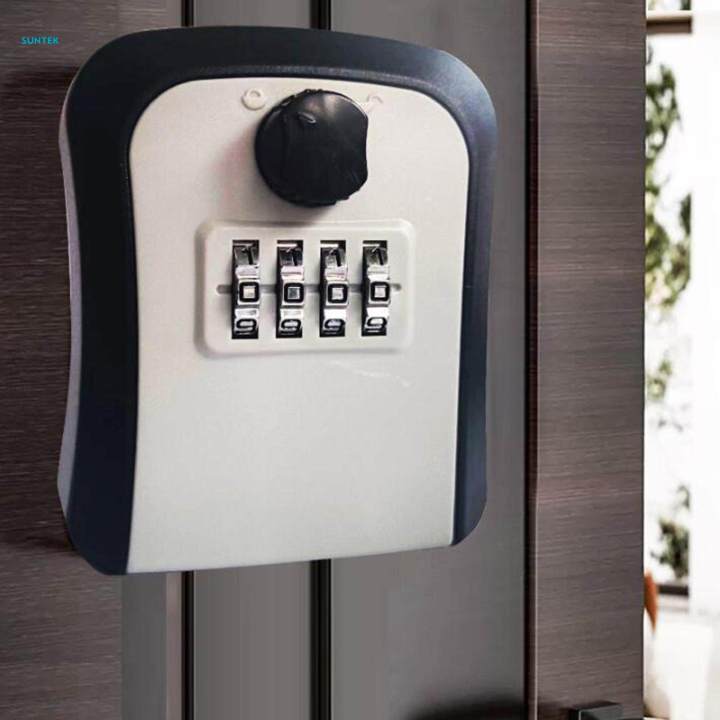 Key Lock Box Wall Mount Spare Key Storage Box for Office Outside House ...