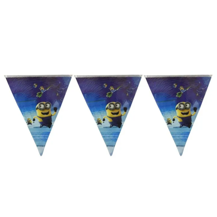 Minions Theme Flag Banner For Birthday Party, Celebrations and ...