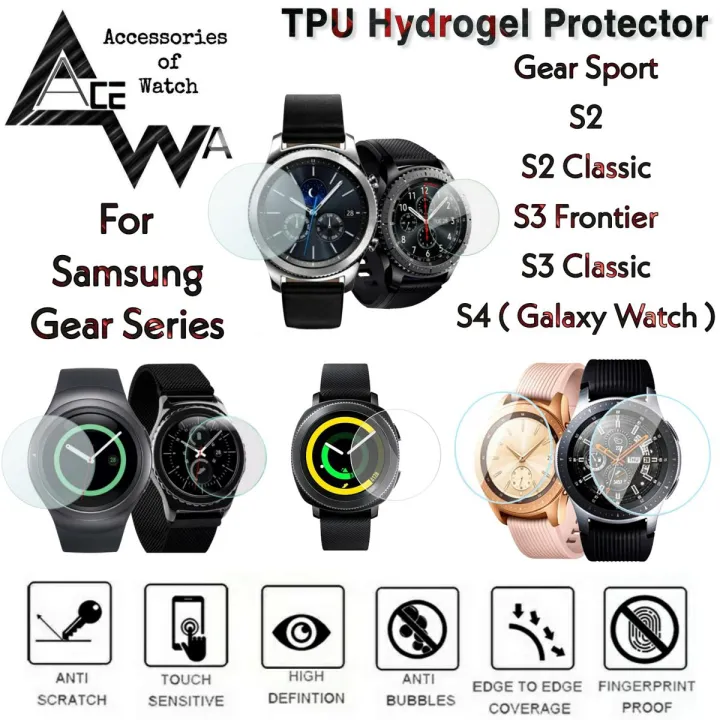 AceWa 1 Pcs Hydrogel Film Protector for Galaxy Gear Sport / Gear S2 ...