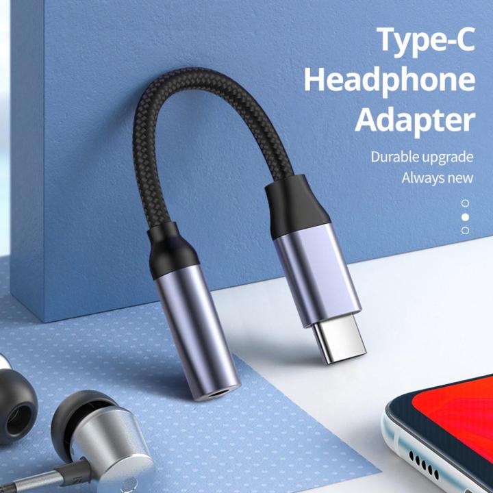 Mini USB Type-C To 3.5mm Jack Audio Cable Noiseless Latency Free Wired ...