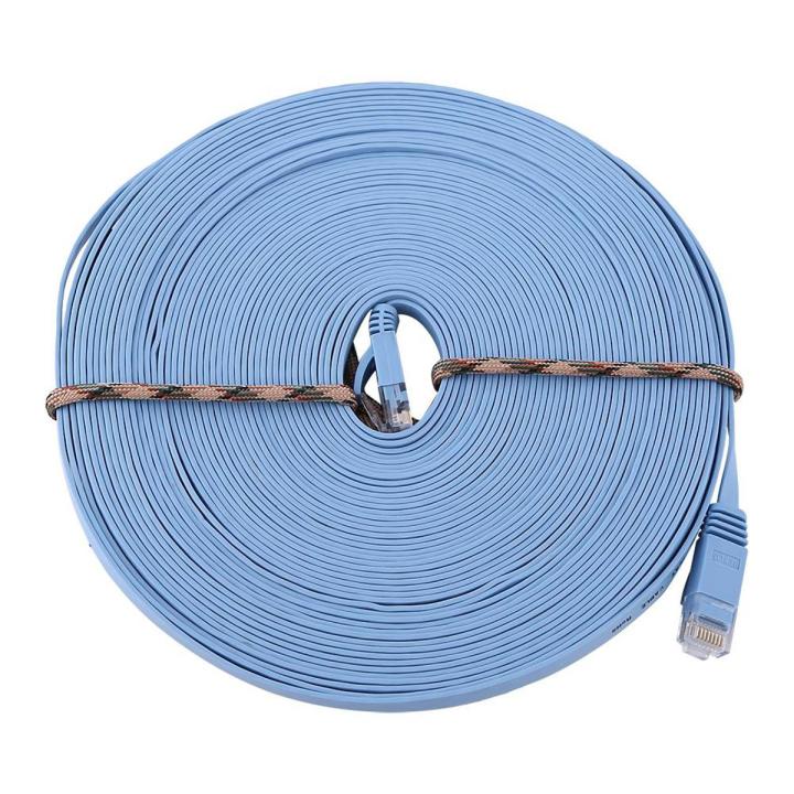 15meters RJ45 CAT6 Ethernet Network Flat LAN Cable UTP Patch Router ...