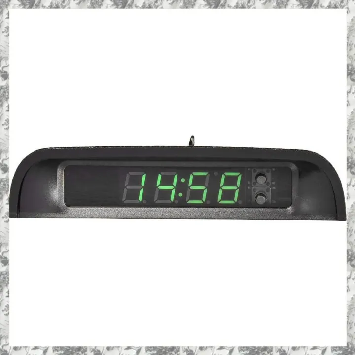 Car Clocks with Night Display Thermometer Auto Internal Stick-on ...