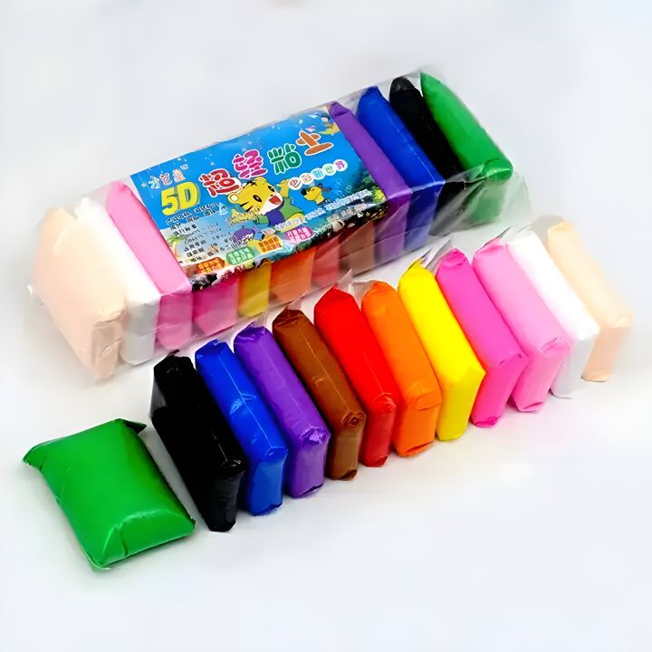 5 small Packet any random color Polymer Light Clay Slime Playdough For ...
