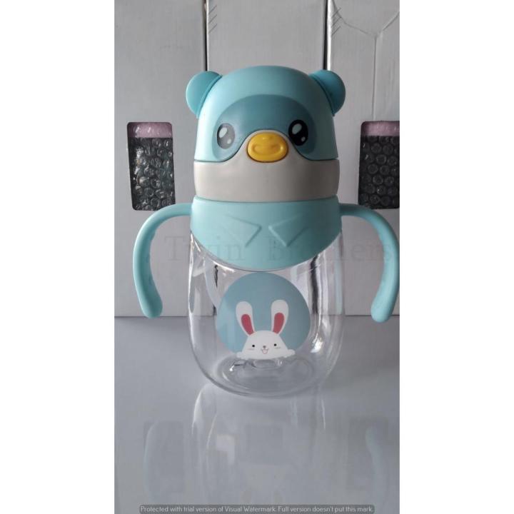 Baby Beaker Water Sipper Feeder with Handles and Smart Lock Button ...