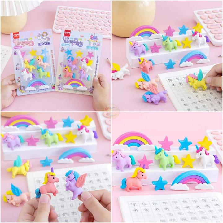 unicorn eraser set | Daraz.pk