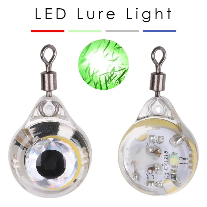 Portable Deep Drop Underwater Fluorescent Eye Shape LED Lure Light ...