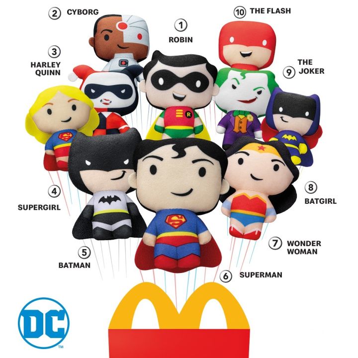 DC Superheroes Mini Cute 7cm Soft Cuddly Stuffed/Plush Toys | Daraz.pk