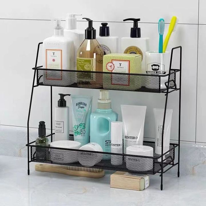 "Multi-Purpose Metal Organizer Shelf/Stand for Kitchen and Bathroom ...