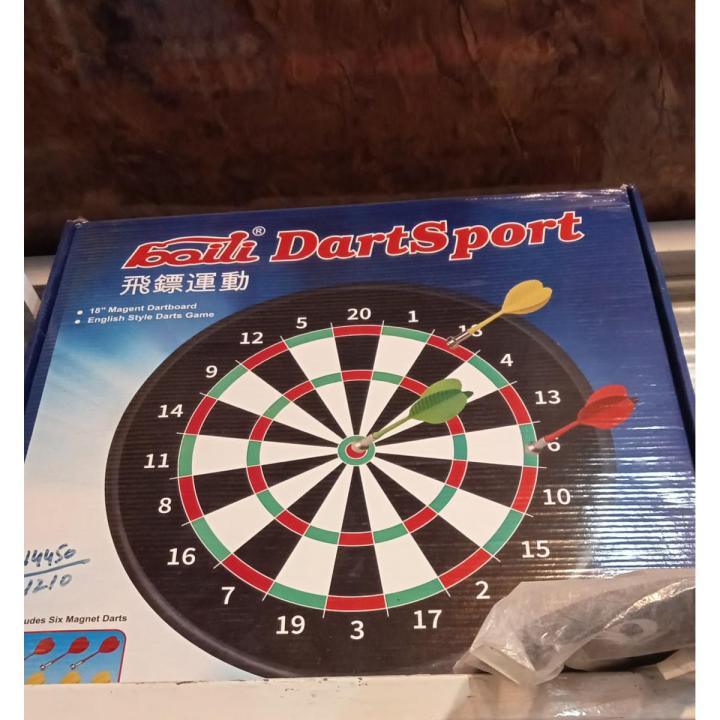 Magnetic plastic dart board game sets with 6 darts | Daraz.pk