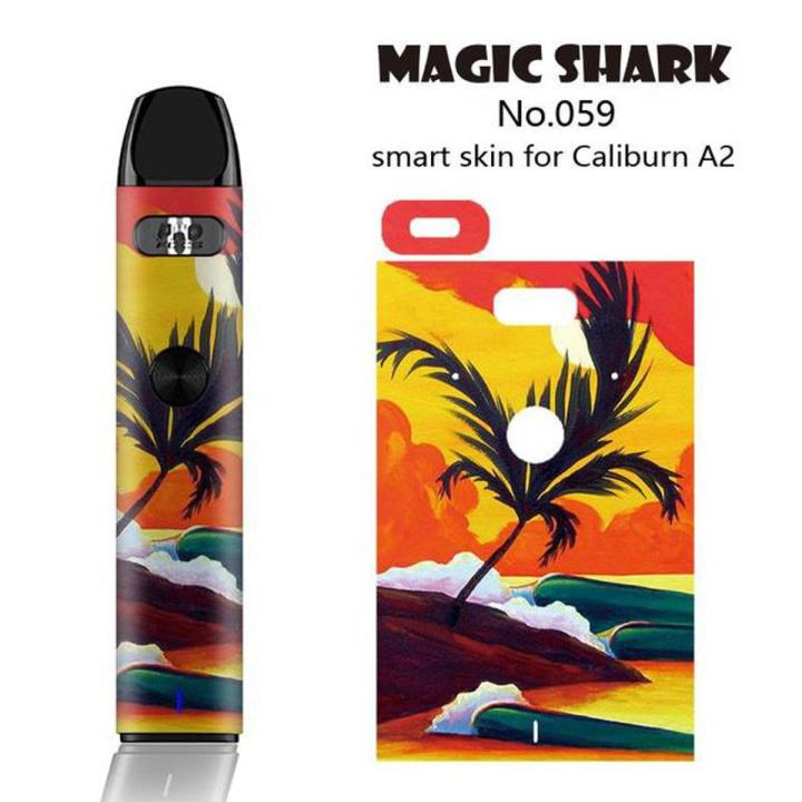 Magic Shark 100% New Anime Cat Cartoon Leaf Case Sticker for Caliburn ...