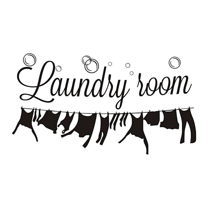 Laundry Room Decals Removable Clothes Letters Print Laundry Room Decals ...