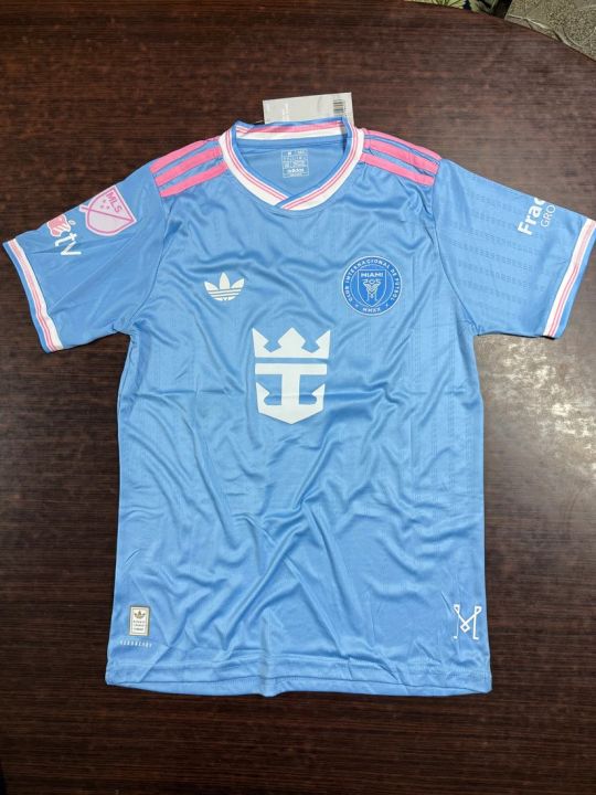 Inter Miami 2025-2026 Lionel Messi Blue Home Football Kit Shirt ...