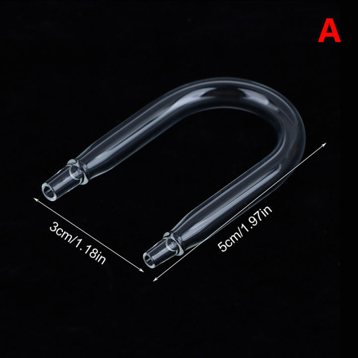 1Pc Transparent Glass Aquarium U Shaped Air Pipe Fish Tank Co2 Oxygen ...