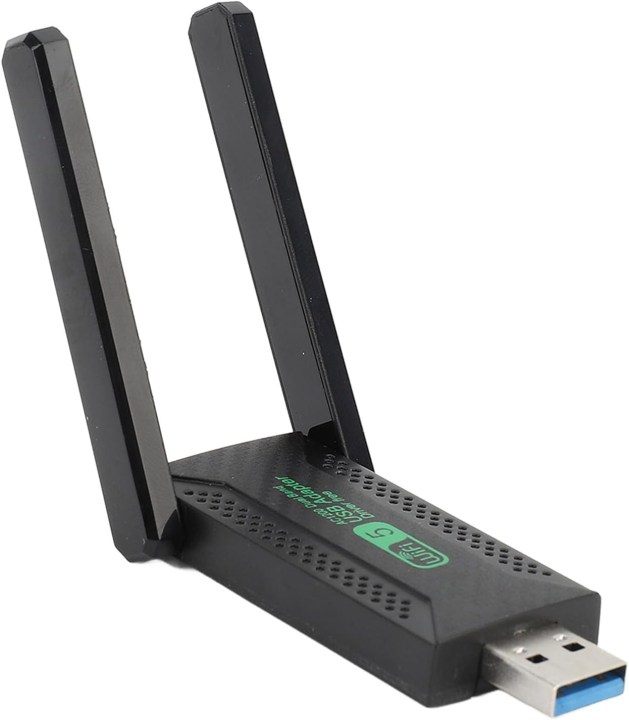 USB Adapter, 1200Mbps USB3.0 Dual Band 5G/2.4G Network Adapter with 2 ...