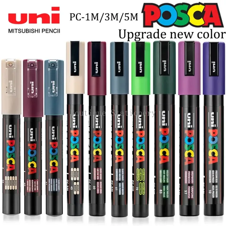 1pcs UNI POSCA Markers PC-1M/3M/5M New Color Paint Pen/Graffiti ...