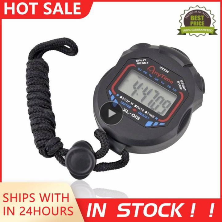 Electronic Stopwatch Timer Digital Running Timer Chronograph Sports ...