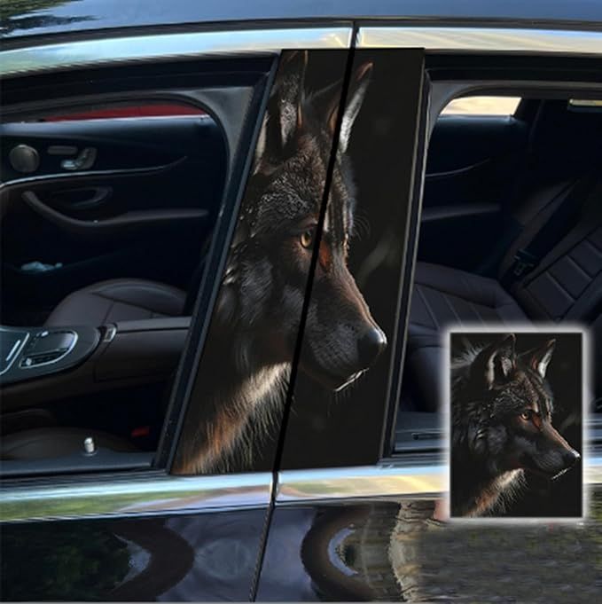 2pcs/1set Car B Pillar Sticker Decal Upgraded Vinyl Car Decals Body ...