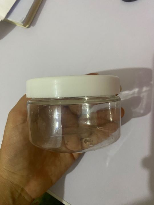 Pack of 1pcs Empty 150ml Crystal Clear cosmetic jar with White Lid ...