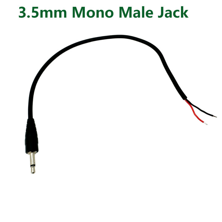 1pc 3.5mm 1/8 Audio Repair Cable Male Monaural Mono TS Jack Bare Wire ...