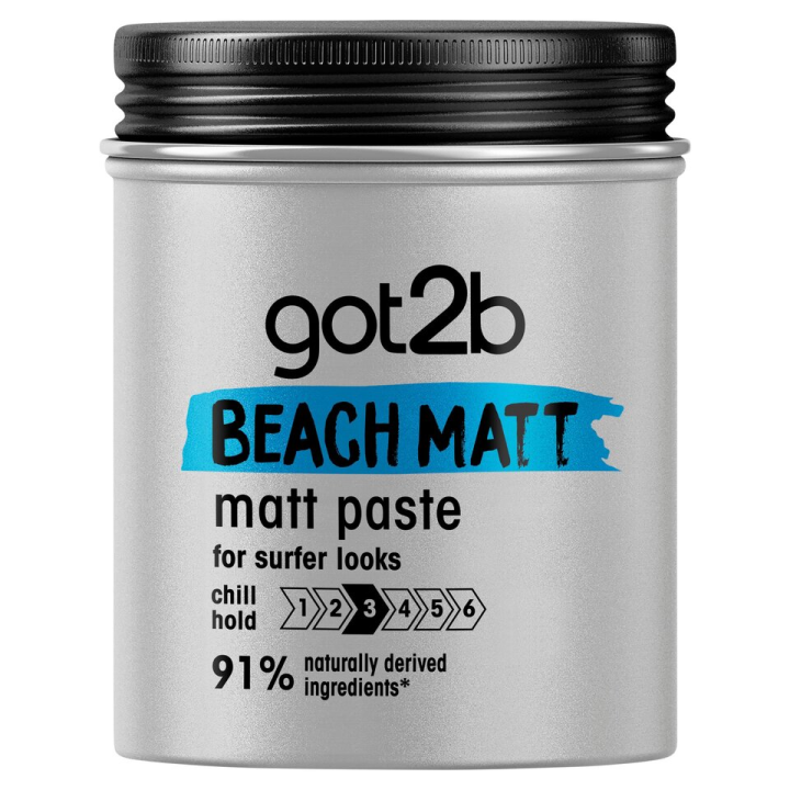 Got2b Beach Matt, Medium Hold, No Stickiness, Matt Texture Hair Paste ...