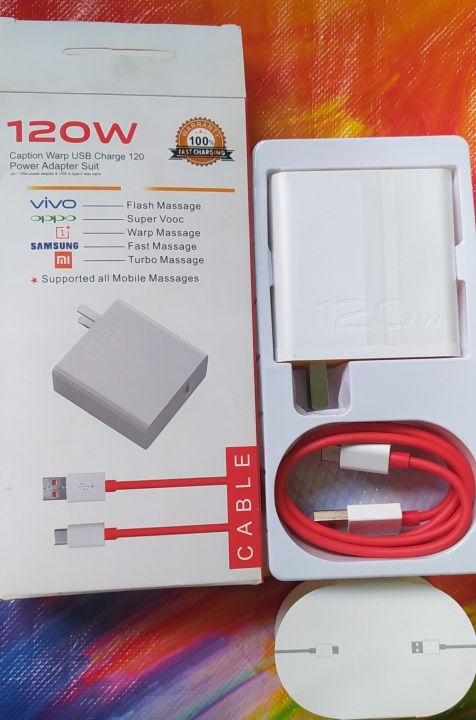 Original 120W PD Fast Sealed Pack Box Charger with Original Type c ...