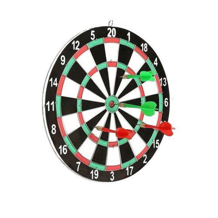 Large - Dart Board Game Set With 4 Darts | Daraz.pk