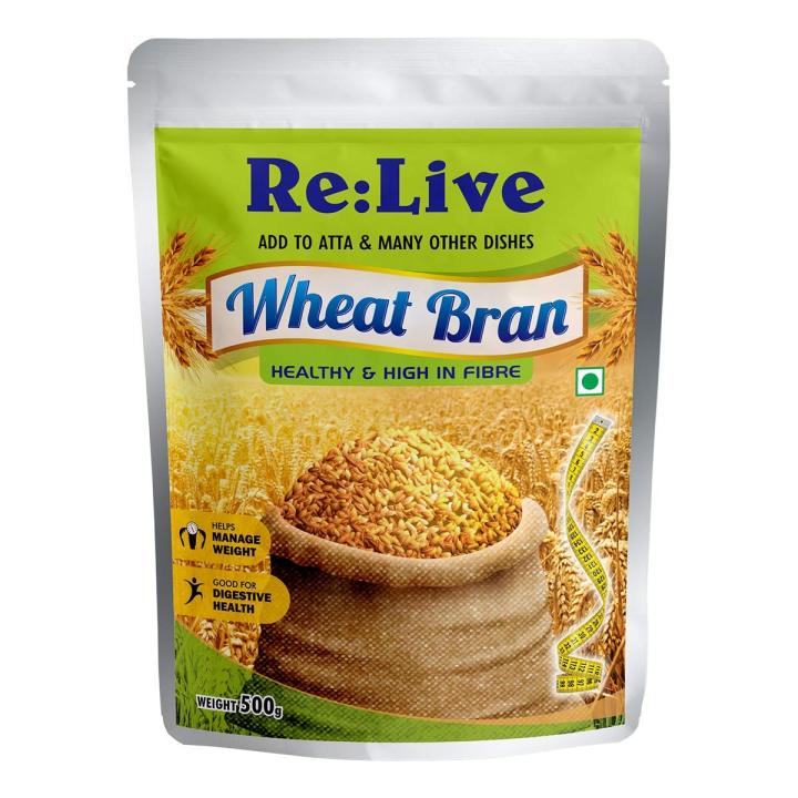 Re:Live Wheat Bran Healthy & High Fibre Box, 500g | Daraz.pk