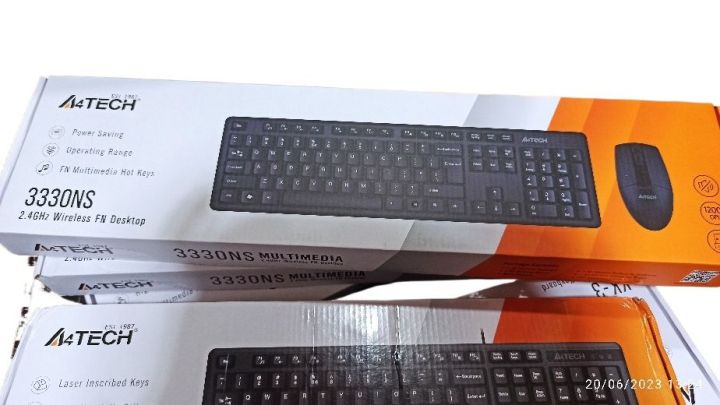 A4Tech 3330NS Wireless Keyboard Desktop & Mouse Combo | Daraz.pk