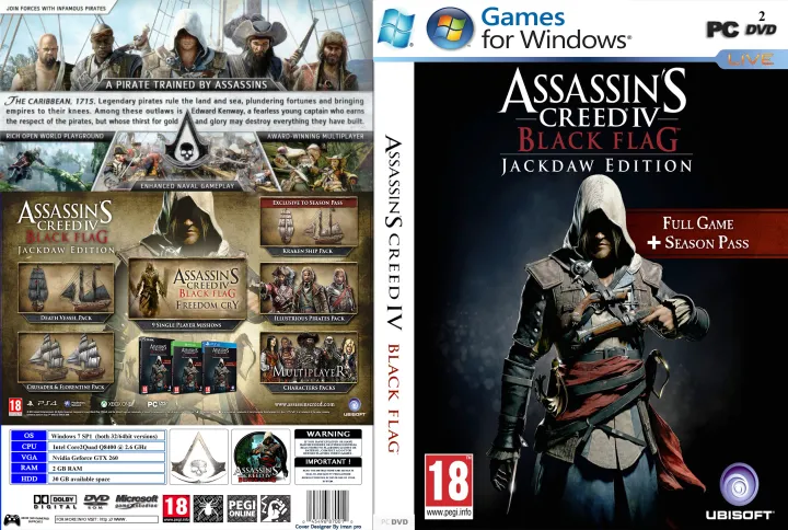 Assassin’s Creed IV Black Flag – Jackdaw Edition (PC GAME) - 2 DVD ...
