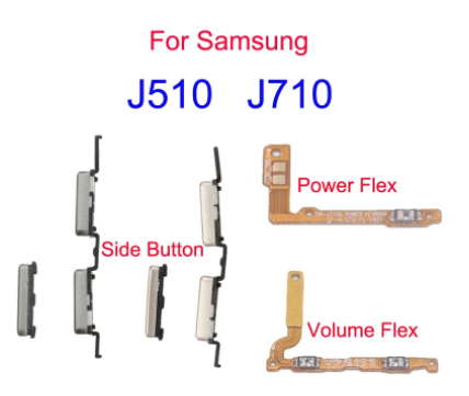 Power Button Flex Out Side Volume Key For Samsung Galaxy J510 J710 J5 ...