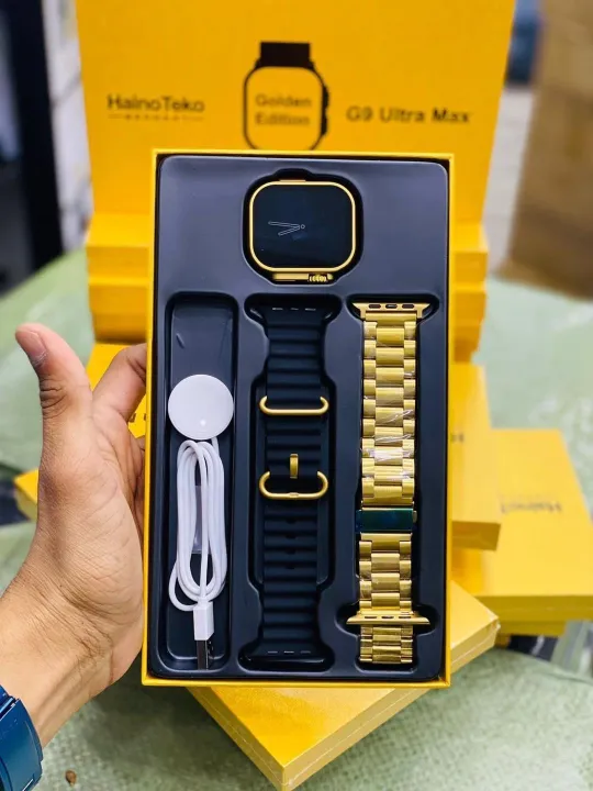 G9 Ultra Pro Smart Watch (Golden Edition) - 49MM Ultra Series 8 - NFC ...