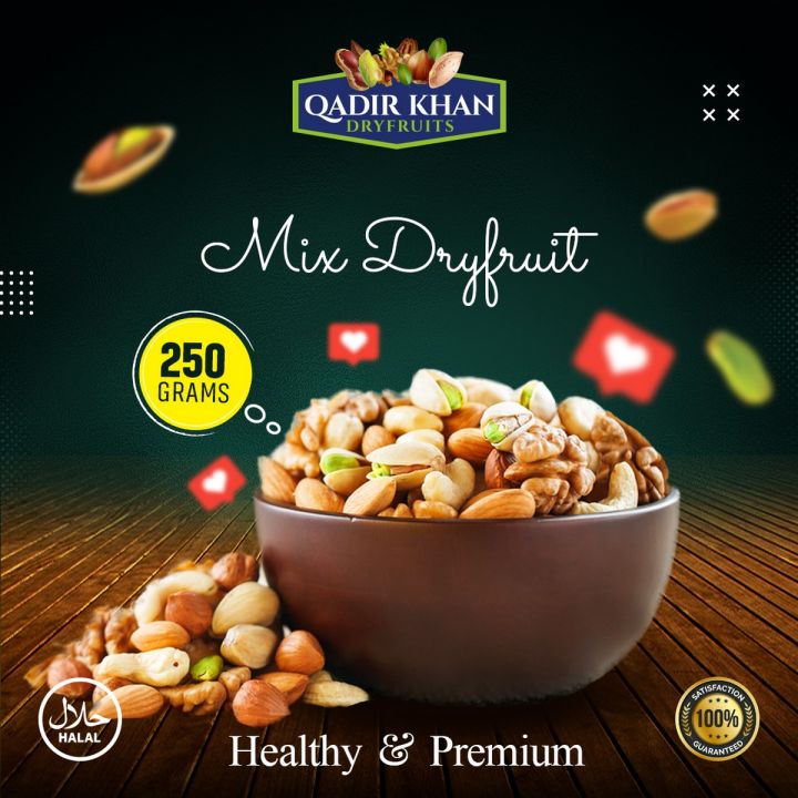 Mix Dry fruits Premium Quality -250gm | Daraz.pk