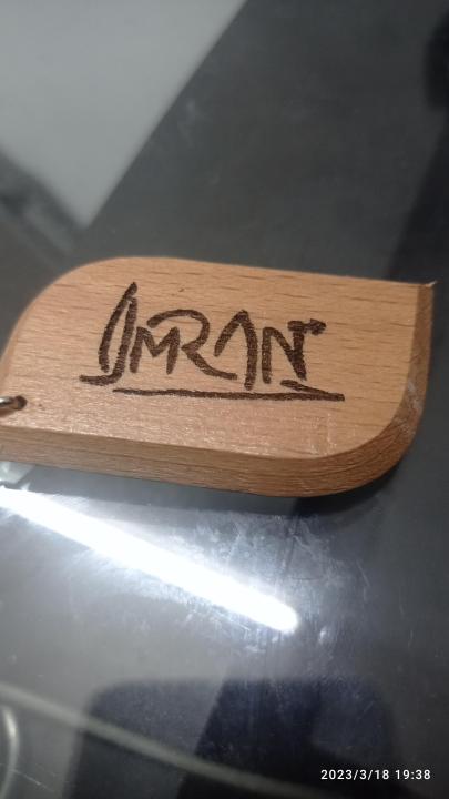 Customized Wooden Keychain with Photo and Name | Daraz.pk