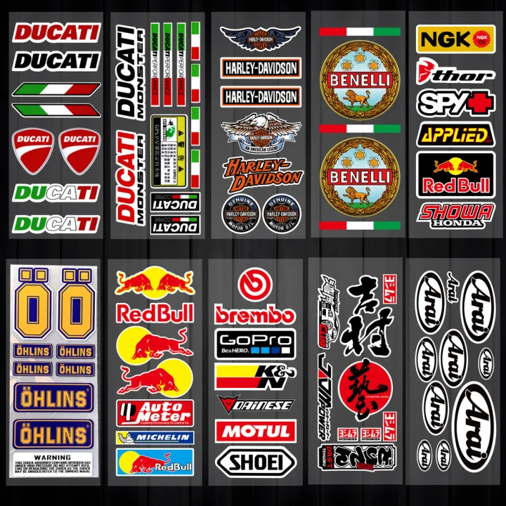 YAMAHA KTM Honda Kawasaki Motorcycle Cover Spray Reflective Sponsor ...