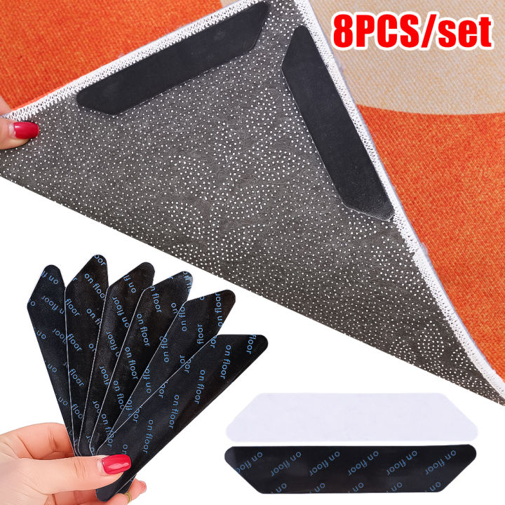 8Pcs/Set Strong Anti-slip Rug Gripper Reusable Washable Non-slip ...