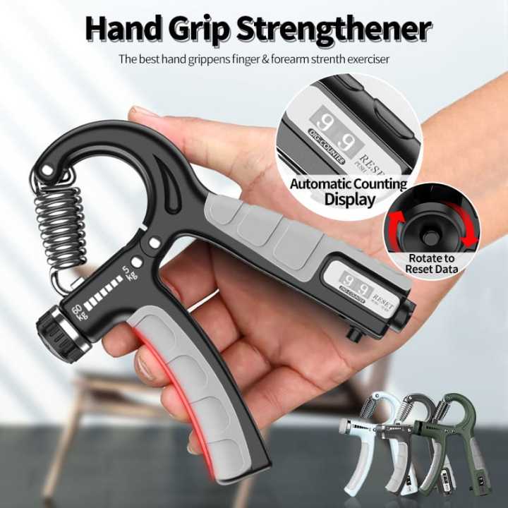 SNK Hand Grip Strengthner With Pressure Adjustment Mechanism Counter Hand Gripper | Daraz.pk