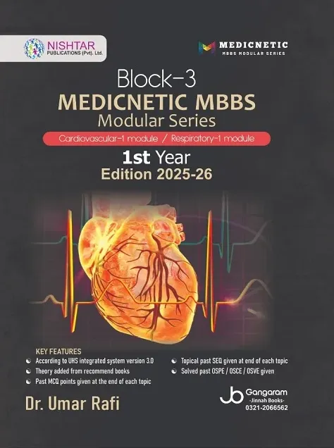 Block-3 MEDICNETIC MBBS Modular Series 1st Year Edition 2025-26 | Daraz.pk