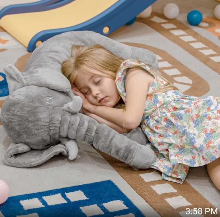 CozyDreams Giant Gray Elephant Plush Toy- Ultimate Soft Toy for Kids ...