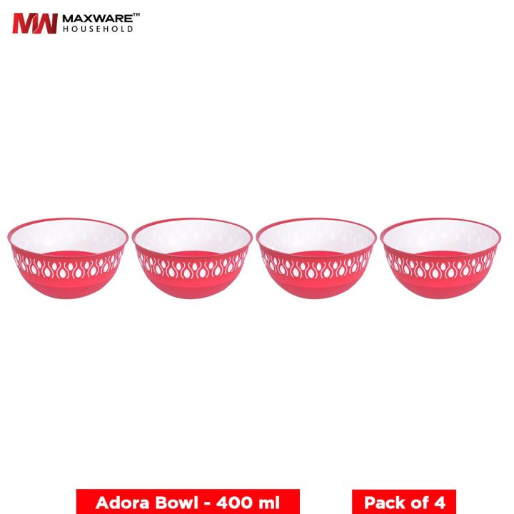 Maxware Household Adora Bowl, 400 ml, (pack of 4) Available in 3 ...